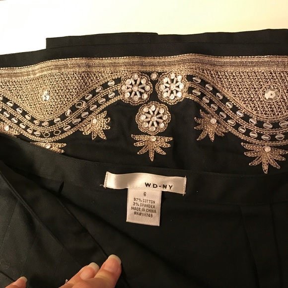 WD.NY | Skirts | Wdny Black Skirt With Sparkle Sz 6 | Poshmark